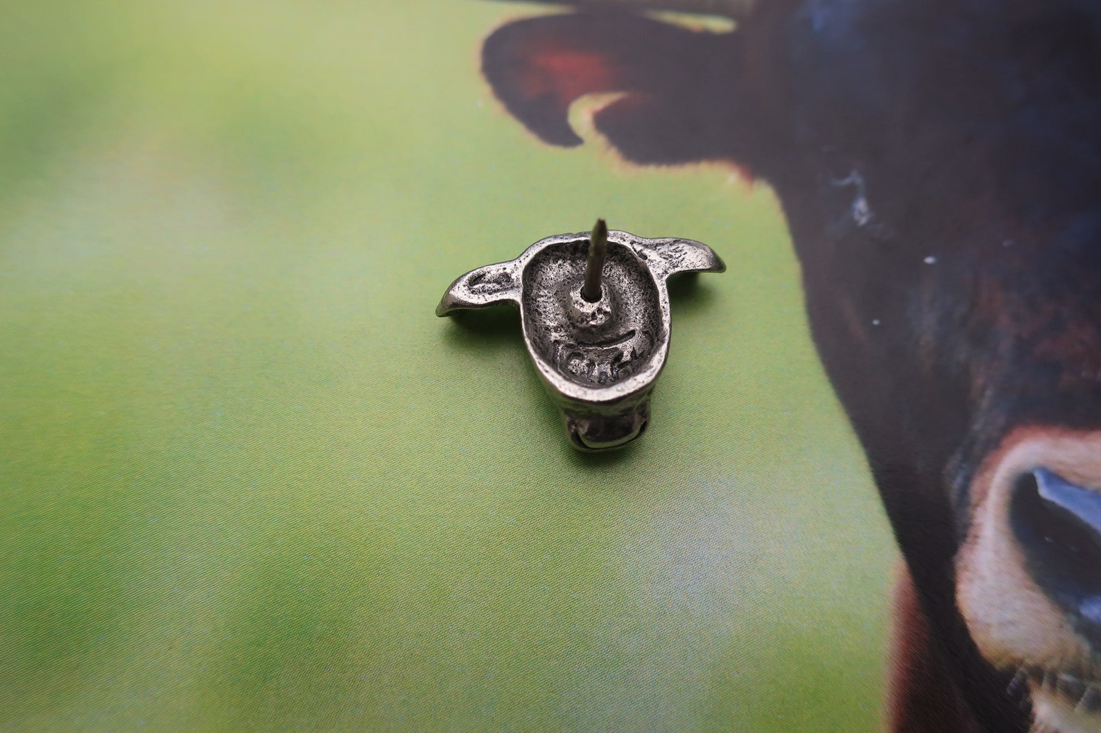 Bull Head Lapel Pin CC541 Fighting Strong Animals Spanish - Etsy