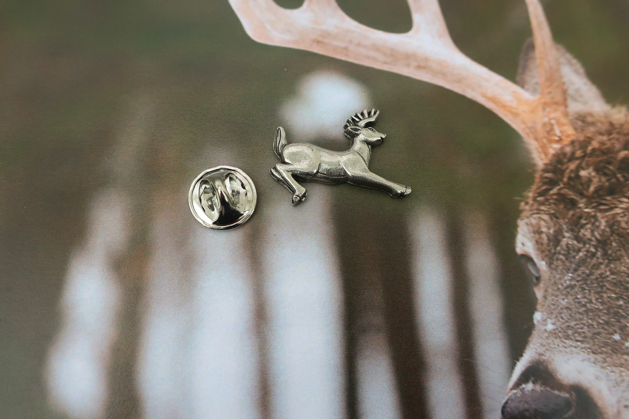 Deer Lapel Pin - CC110- Wildnerness and Woodland Animal Pins- Nature ...