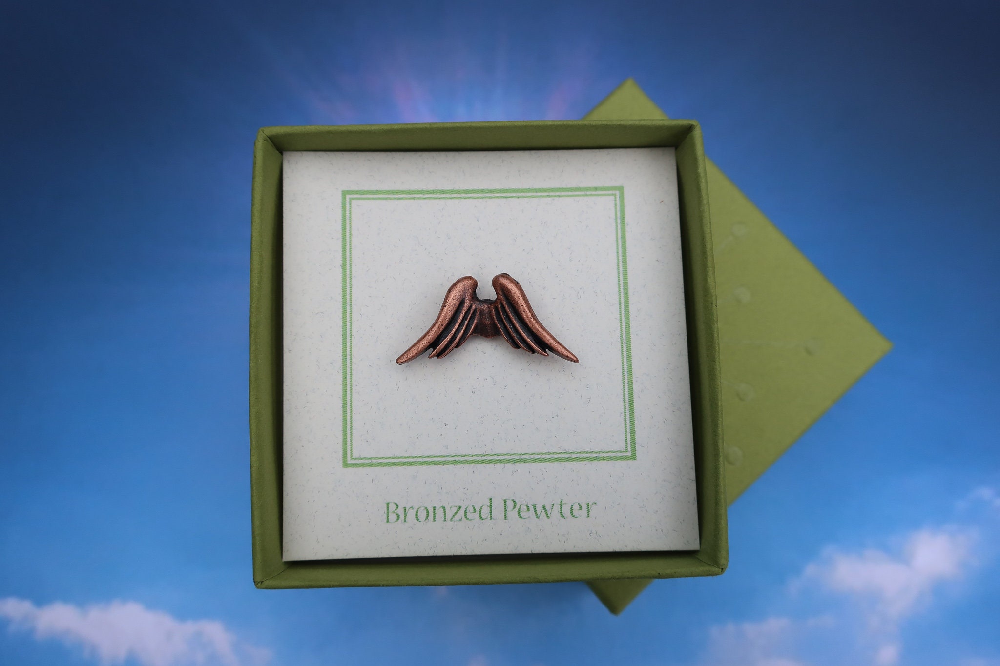 Copper Angel Wings Lapel Pin- CC487C- Angel, Angel Wings, Rememberance ...