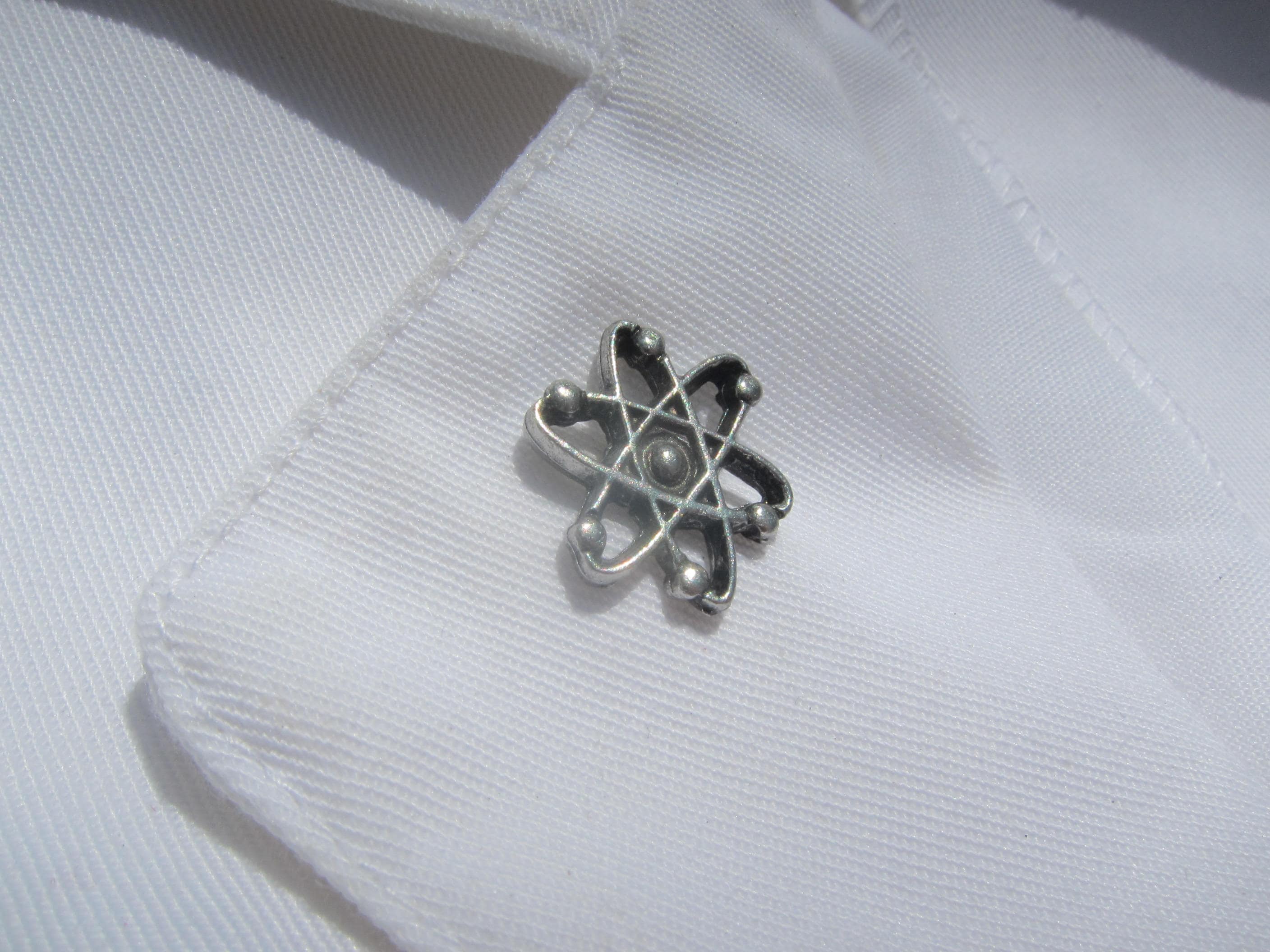 Atom Lapel Pin CC306 Science Pins Atom Science Teacher | Etsy