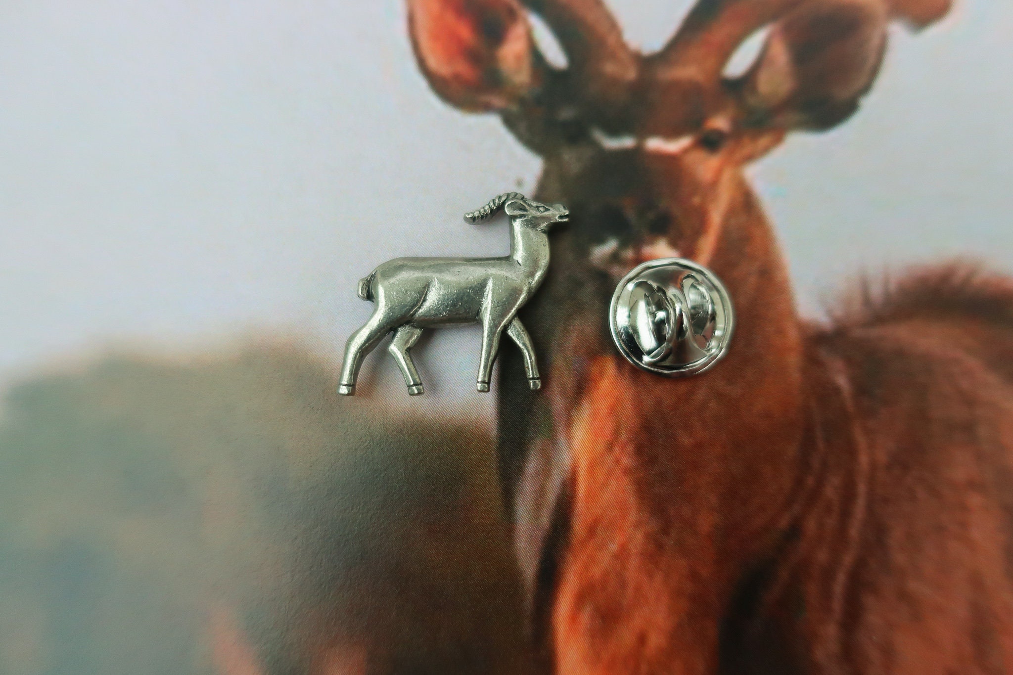 Antelope Lapel Pin CC249 Pronghorn Gazelles African - Etsy UK