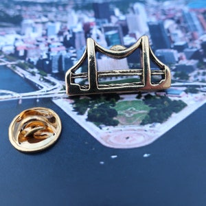 Gold Bridge Lapel Pin- CC576G- Bridge, Engineering, and Transportation ...