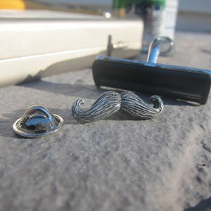 Moustache Lapel Pin- CC624- Mustache, Movember, Men's Health, Gentlemen ...
