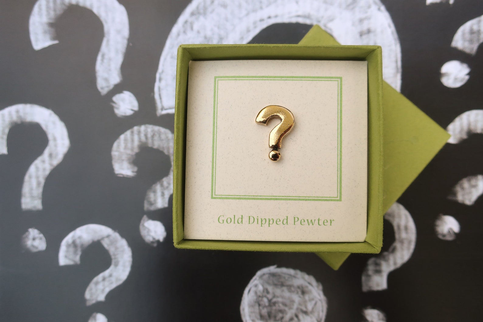 Question Mark Gold Dipped Pewter Lapel Pin CC647G Question - Etsy