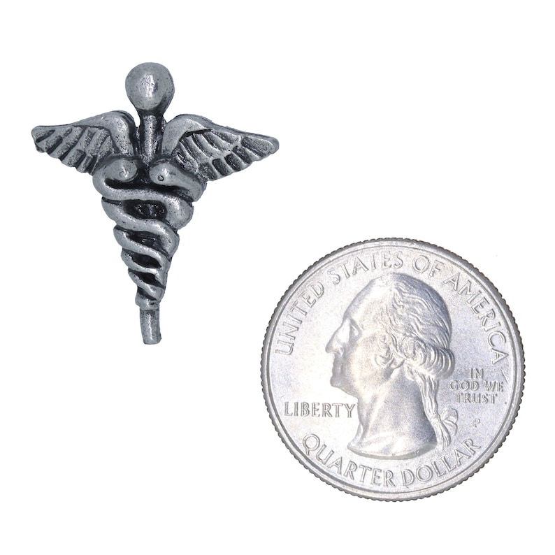 Caduceus Lapel Pin- CC599- Medicine, Pharmacy, Healing and Wellness ...