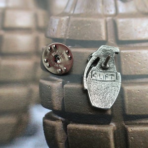 Grenade Pewter Lapel Pin- CC660- Explosives, Weapons, Bombs, War, WWI ...