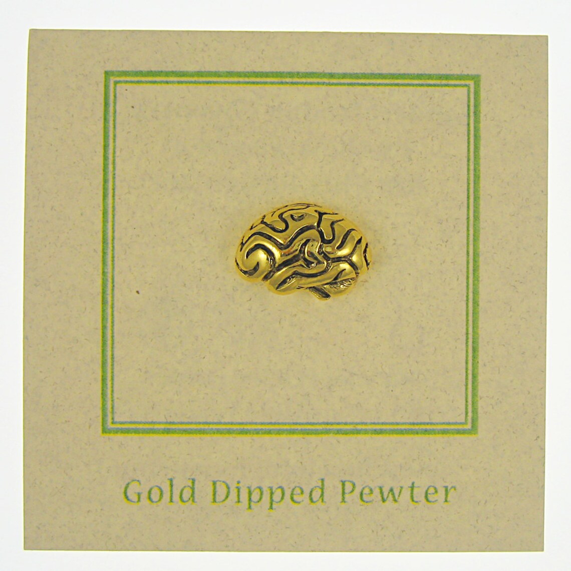 Gold Brain Lapel Pin - CC157G- Medical and Anatomy White Coat Pins for ...
