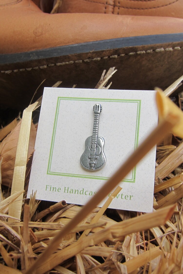 Acoustic Guitar Lapel Pin CC193 Music Band Music Teacher - Etsy