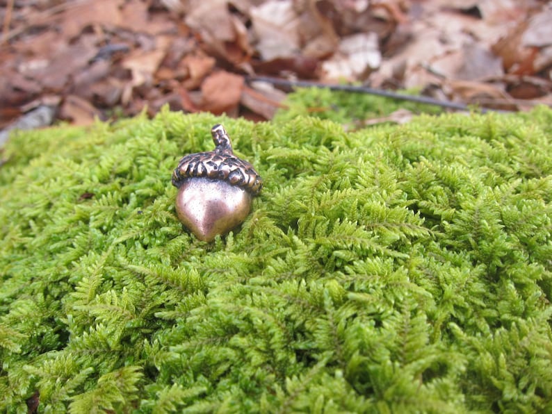 Copper Acorn Lapel Pin CC292C Nature Woods Hiking Acorn | Etsy