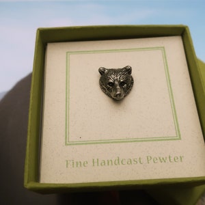 Bear Head Lapel Pin - CC542- Wilderness and Woodland Animals- Hunting ...