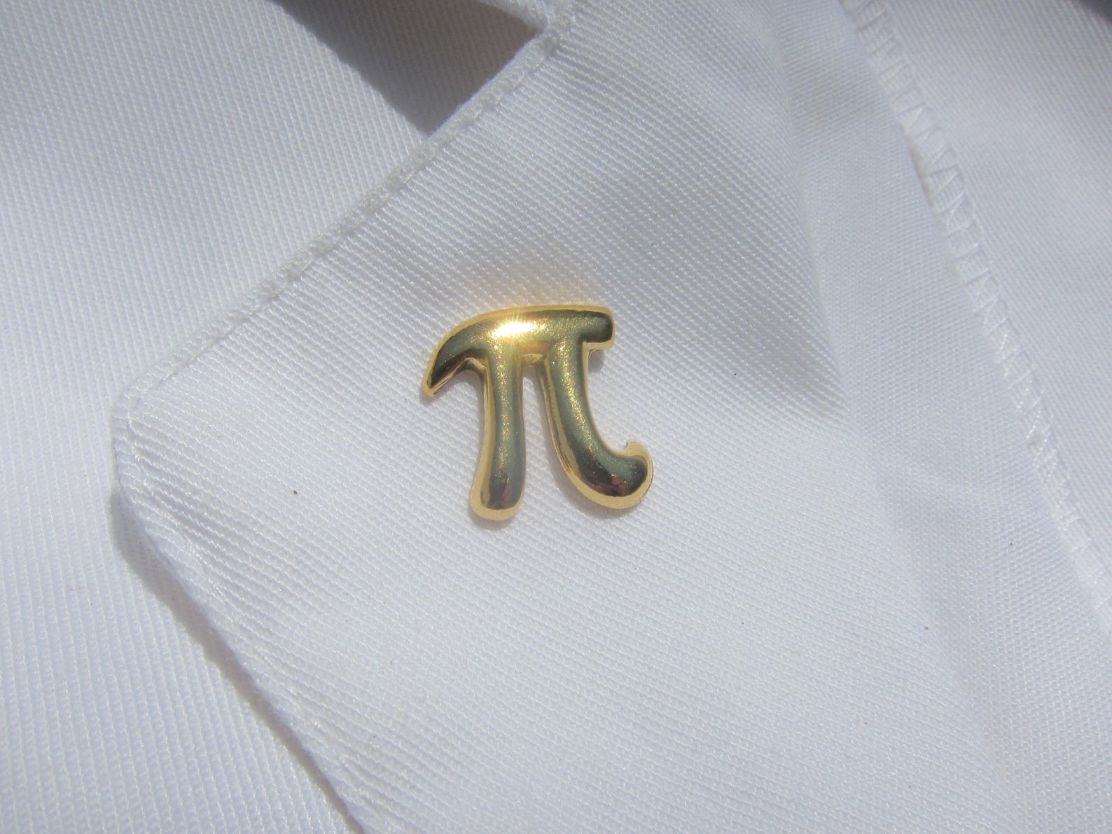 Gold Pi Lapel Pin CC295G Math Pins for Mathematicians Math | Etsy