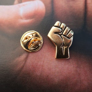 Civil Rights Gold Dipped Pewter Lapel Pin- CC653G- Civil Rights, Black ...