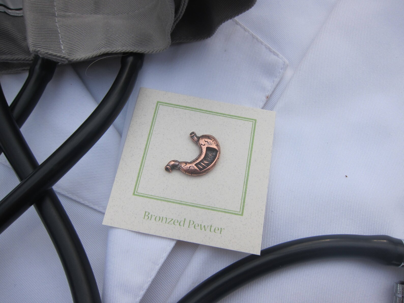 Copper Stomach Lapel Pin- CC619C- Medical and Anatomy Pins- Digestion ...