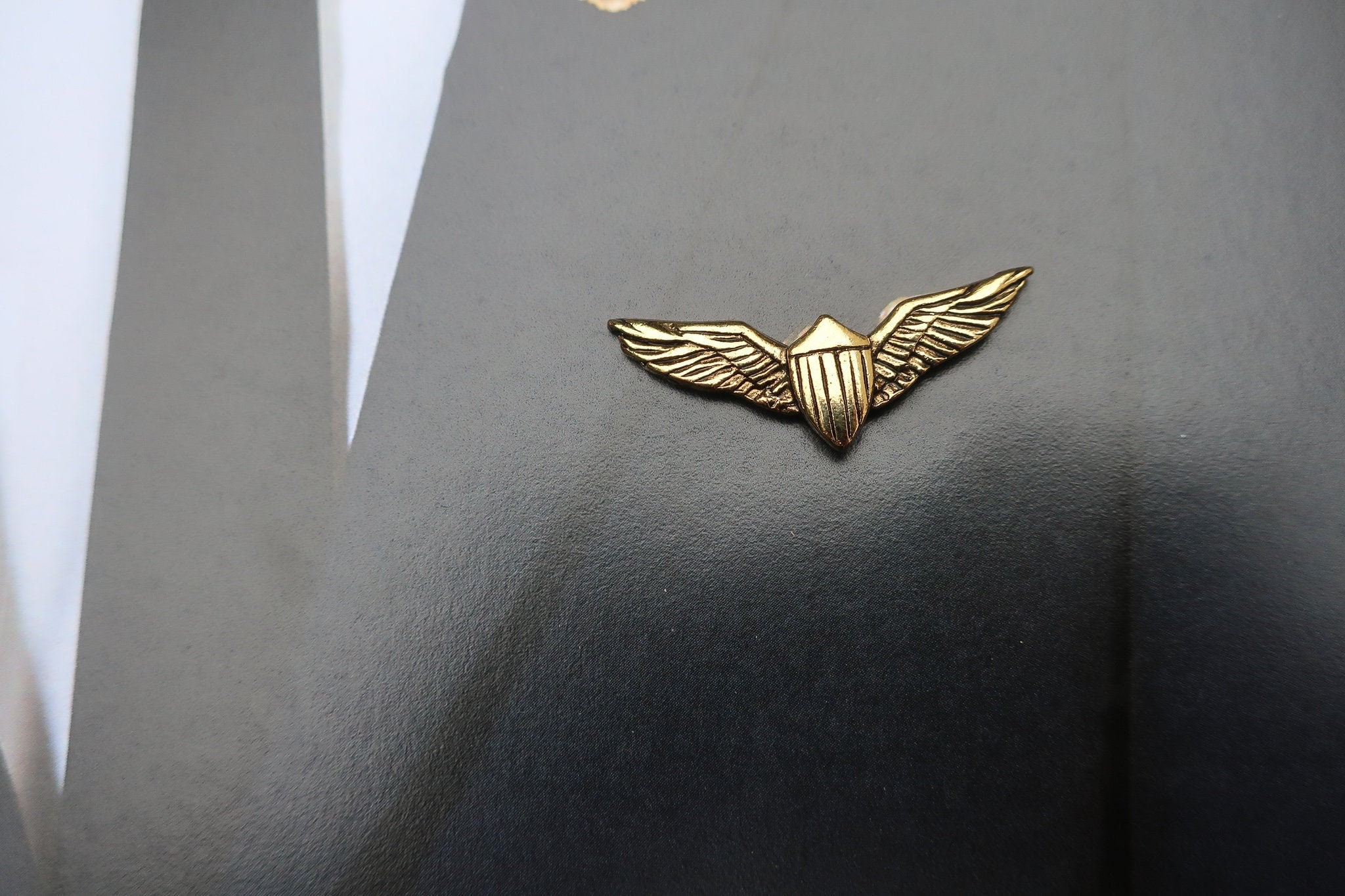Gold Pilot Wings Lapel Pin-cc497g- Aviation Pins for Pilots, Airplanes ...