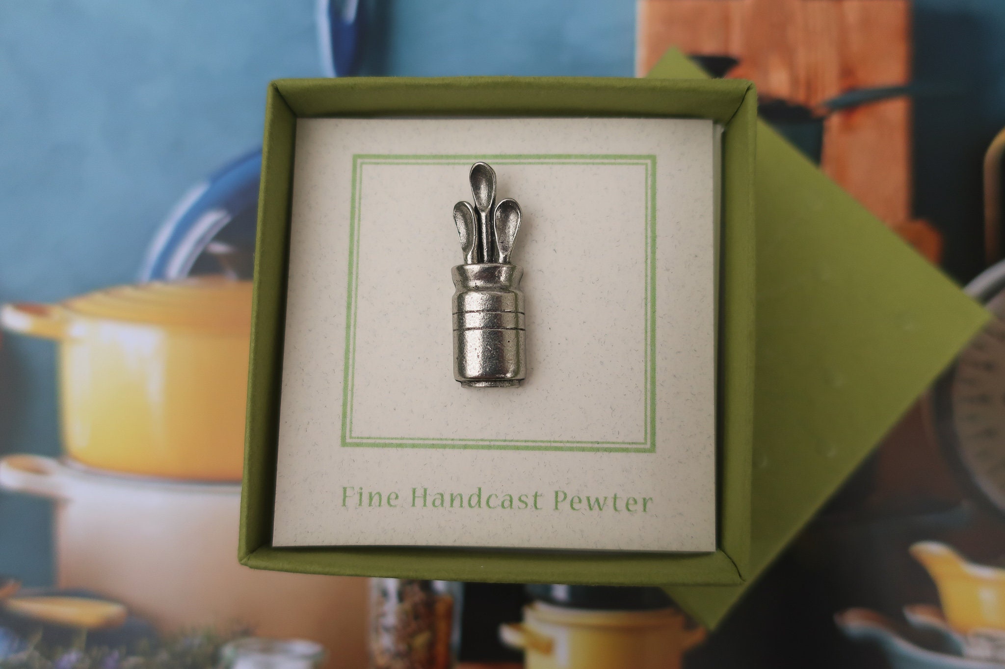 Spoons in Pot Lapel Pin CC246 | Etsy