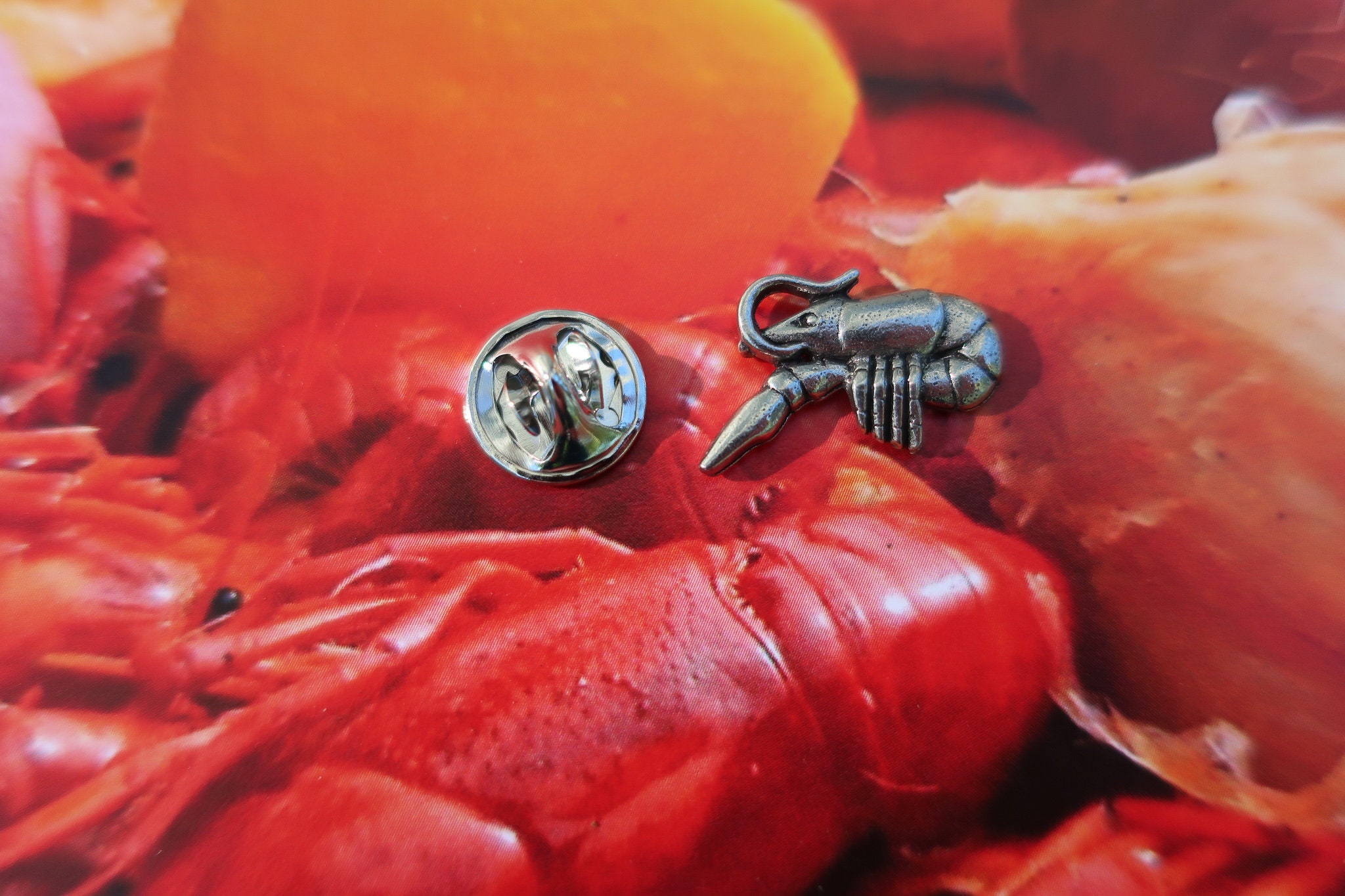Crawfish Lapel Pin - CC256- New Orleans, Louisiana, Creole Cooking ...
