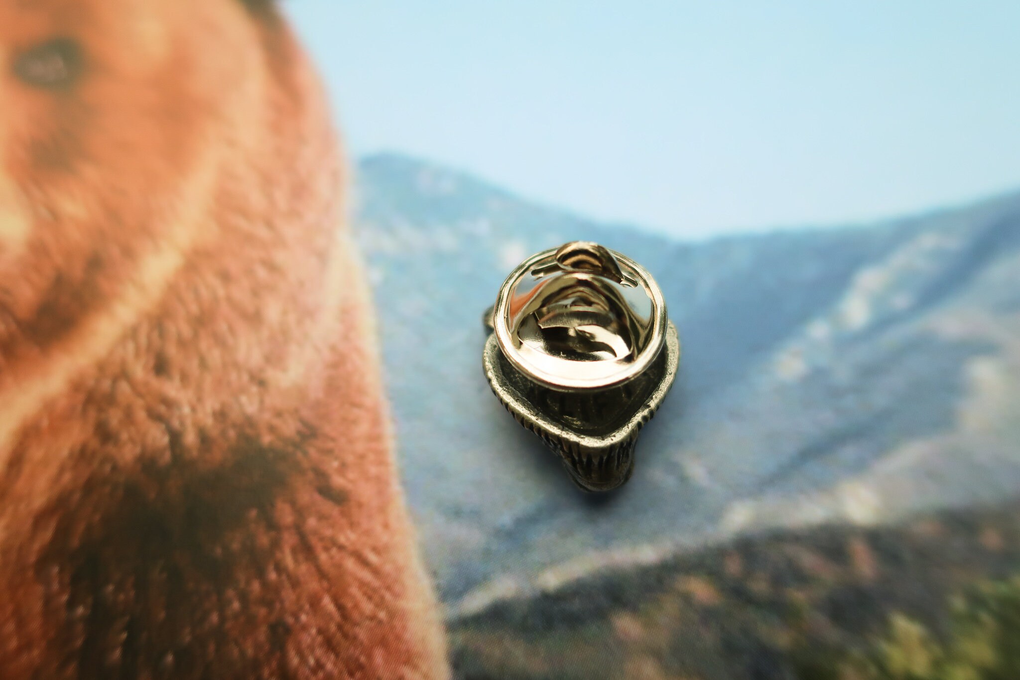 Bear Head Lapel Pin CC542 Wilderness and Woodland Animals | Etsy