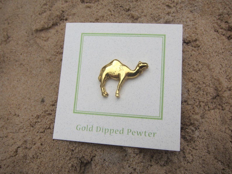 Gold Camel Lapel Pin- CC593G- Camel, Desert, Safari, and Zoo Animal ...