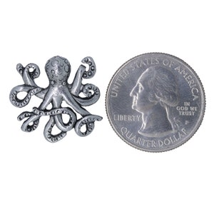 Octopus Lapel Pin- CC661- Octopuses, Aquarium, Ocean, Sea Animals, and ...