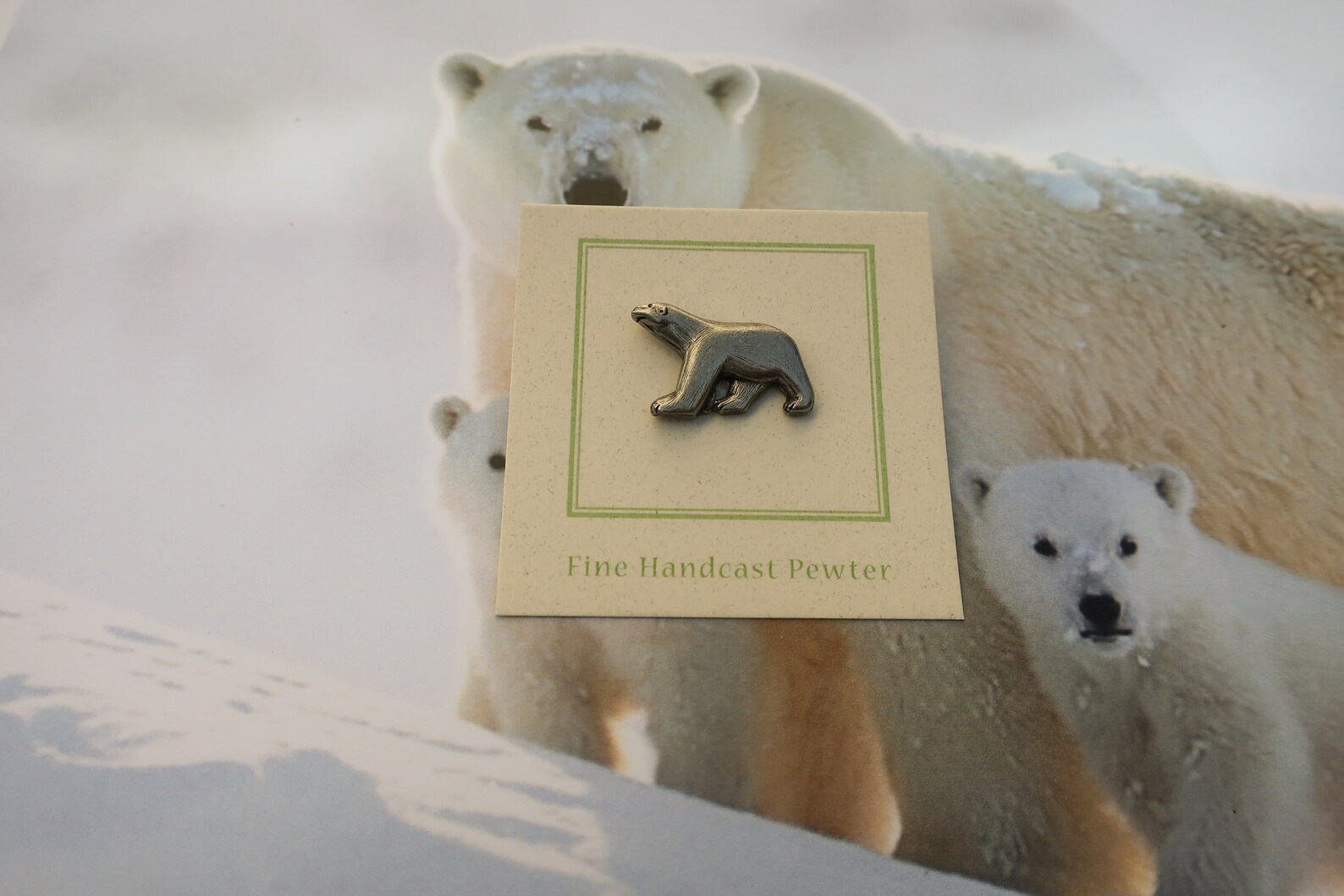 Polar Bear Lapel Pin CC580 Wildlife Pins Arctic Animals - Etsy