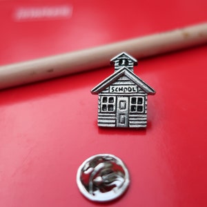School House Lapel Pin - CC515- Teacher, Back to School, Education ...