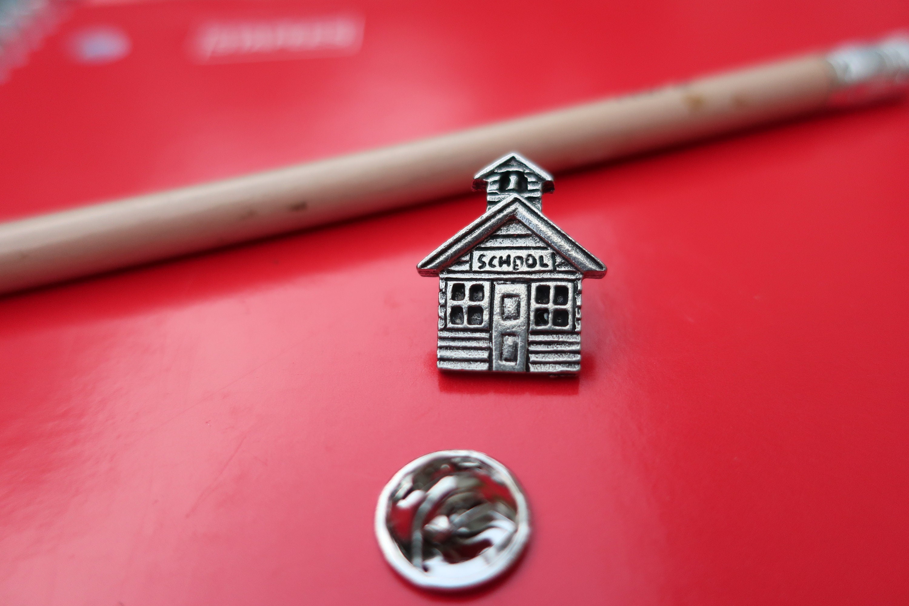 School House Lapel Pin CC515 Teacher Back to School - Etsy