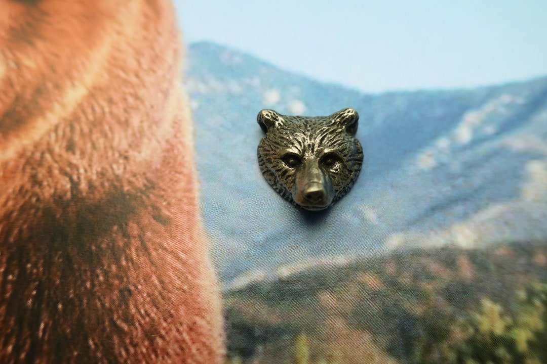 Bear Head Lapel Pin - CC542- Wilderness and Woodland Animals- Hunting ...