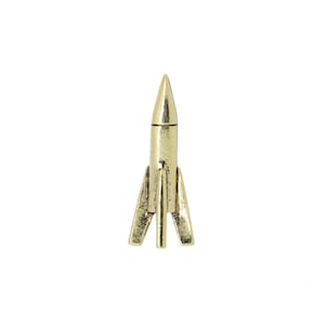Gold Rocket Lapel Pin- CC212G- Missile, Spacecraft, Aircraft, and ...