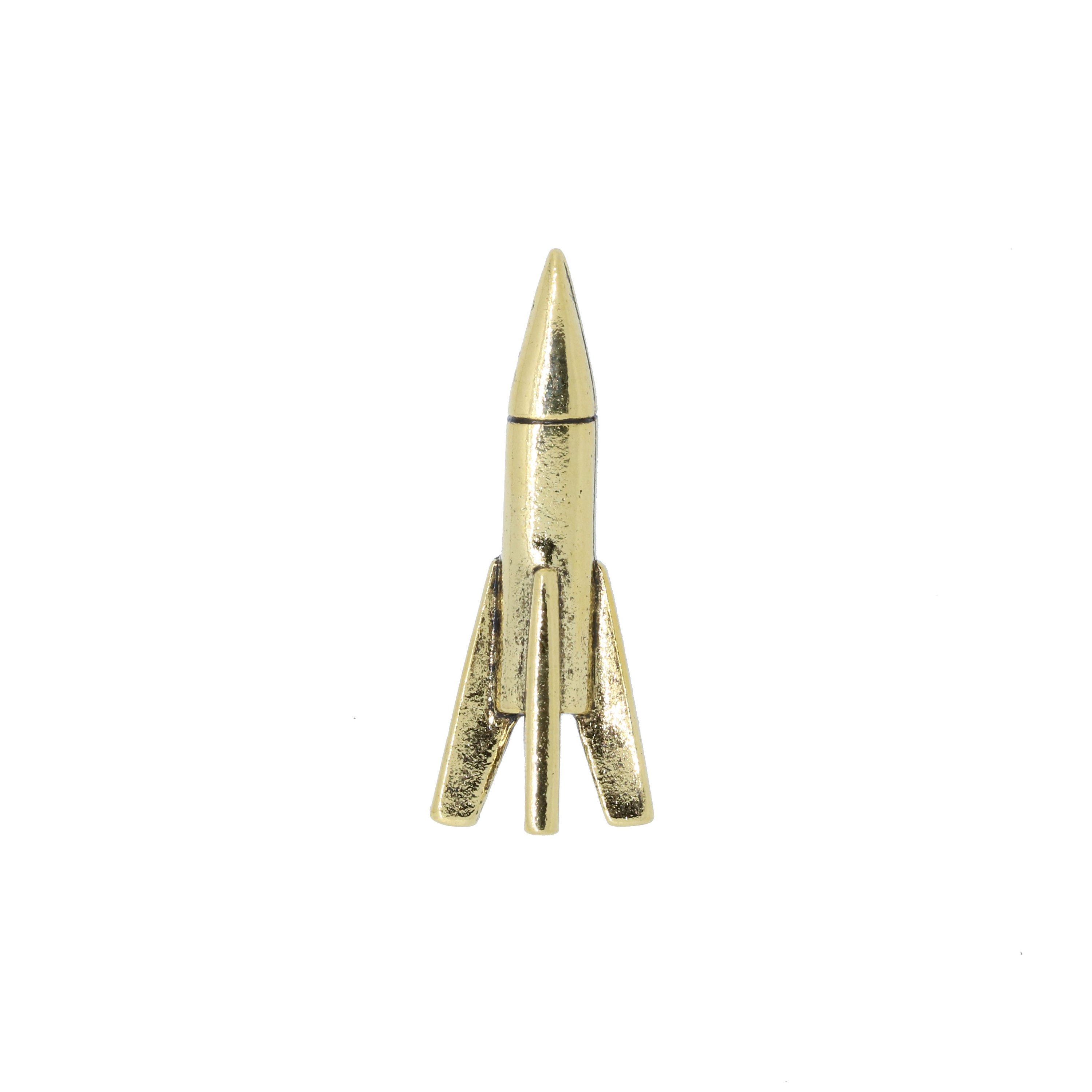 Gold Rocket Lapel Pin- CC212G- Missile, Spacecraft, Aircraft, and ...