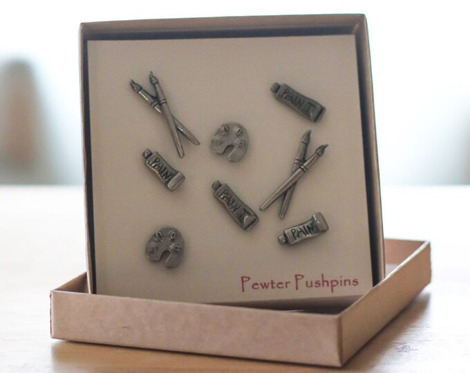 Art Brush Lapel Pin CC429 Art Art Teacher Artist Paint | Etsy