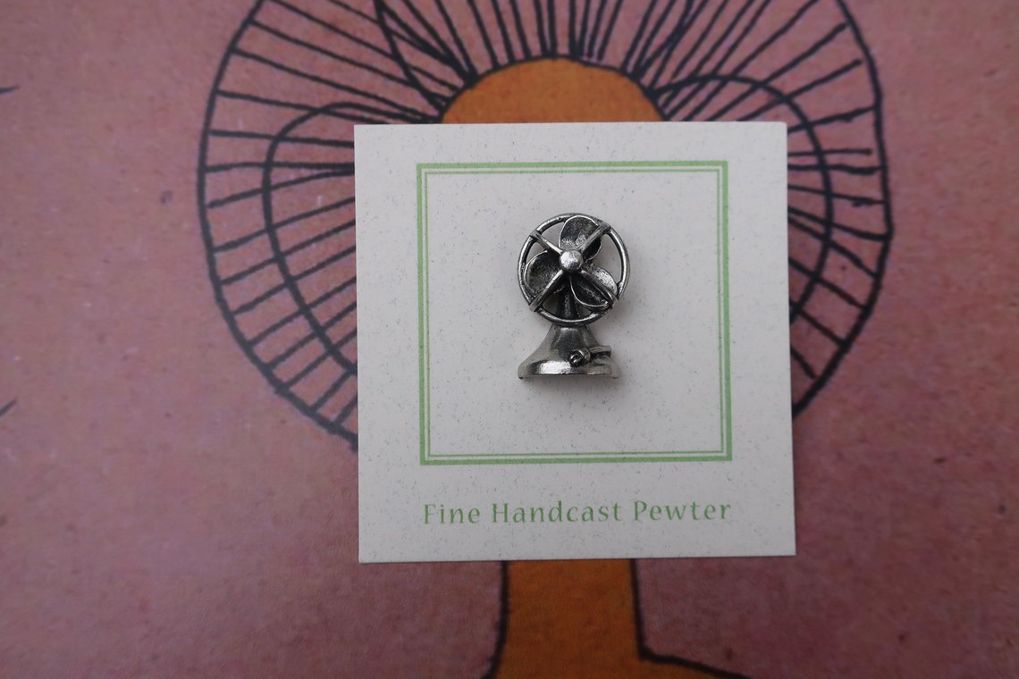 Electric Fan Lapel Pin - CC268- I'm Your Biggest Fan Pin, Summer, Heat ...