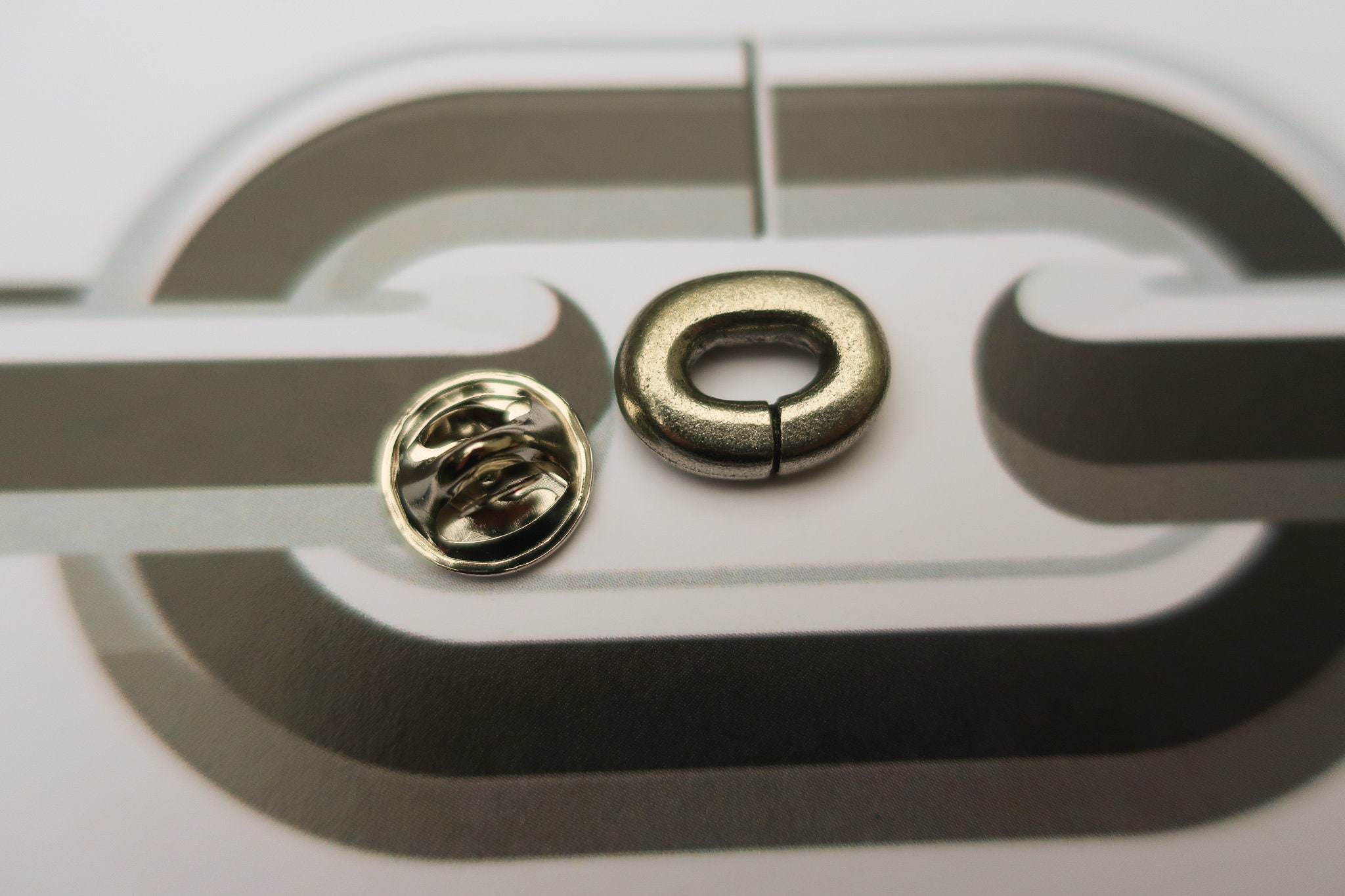 Link Lapel Pin CC495 Chain Link Link Employee - Etsy