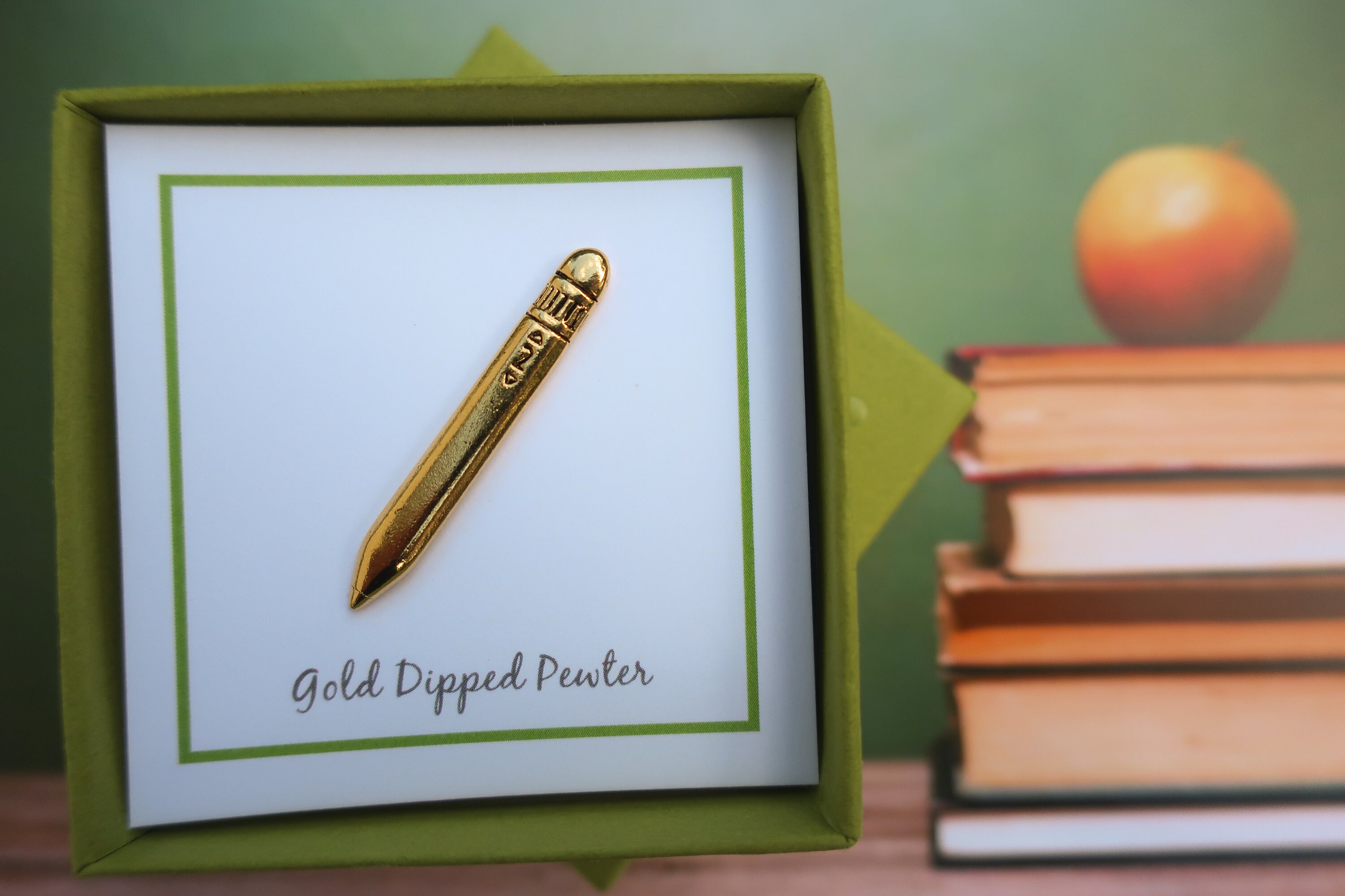 Pencil Gold Lapel Pin CC323G Teacher School and Student | Etsy