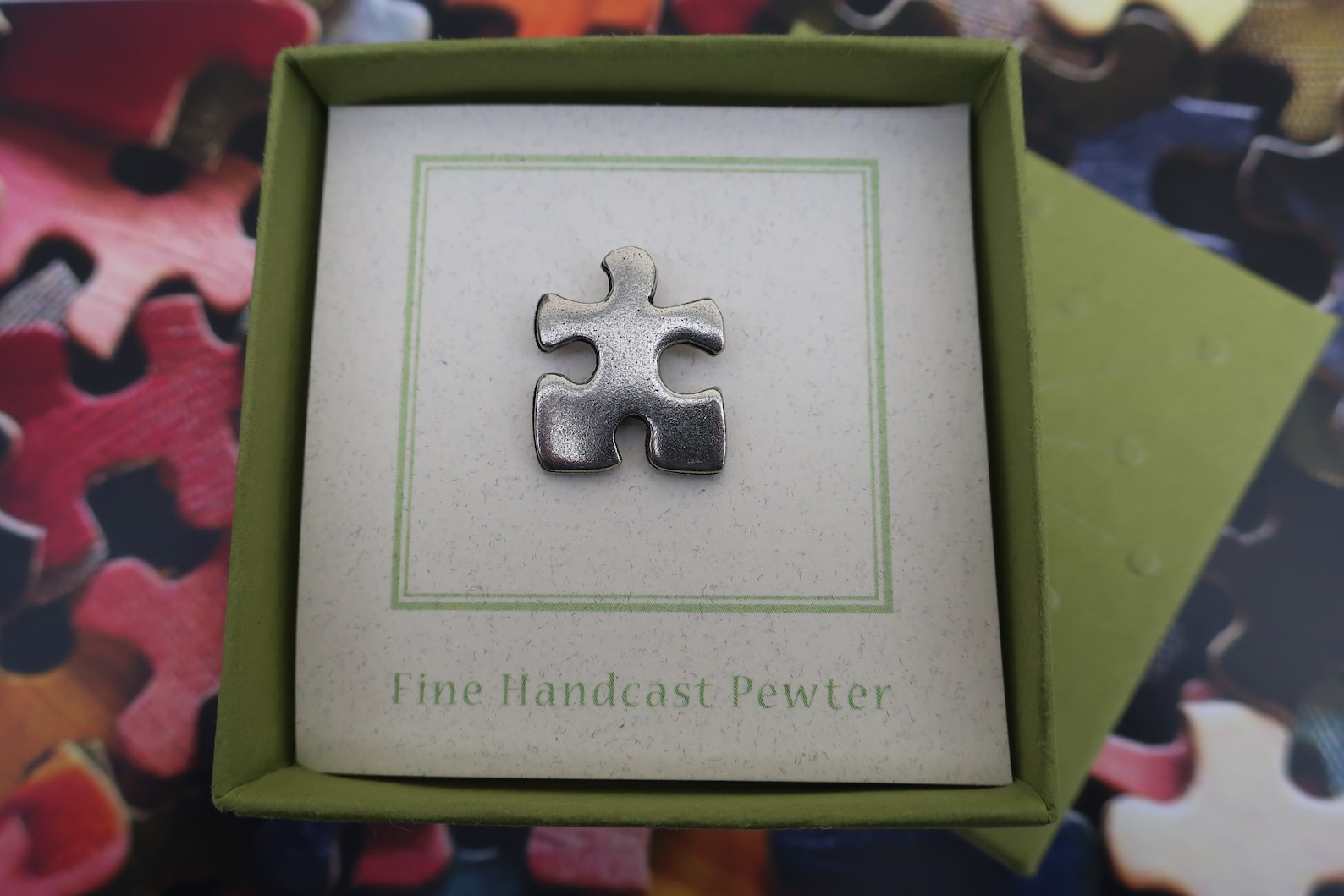 Puzzle Piece Lapel Pin - CC372- Essential Piece, Jigsaw Puzzle, Puzzle ...