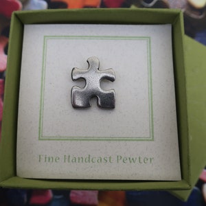 Puzzle Piece Lapel Pin - CC372- Essential Piece, Jigsaw Puzzle, Puzzle ...
