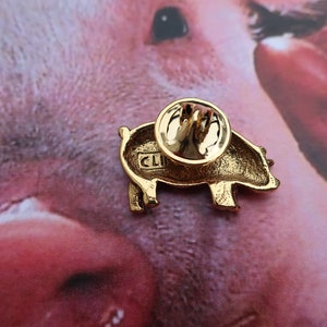 Pig Gold Dipped Pewter Lapel Pin- CC102G- 4H, Livestock, Farm, Piglets ...