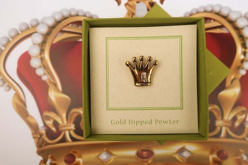 Gold Crown Lapel Pin CC359G Crown Royalty Princess Queen - Etsy