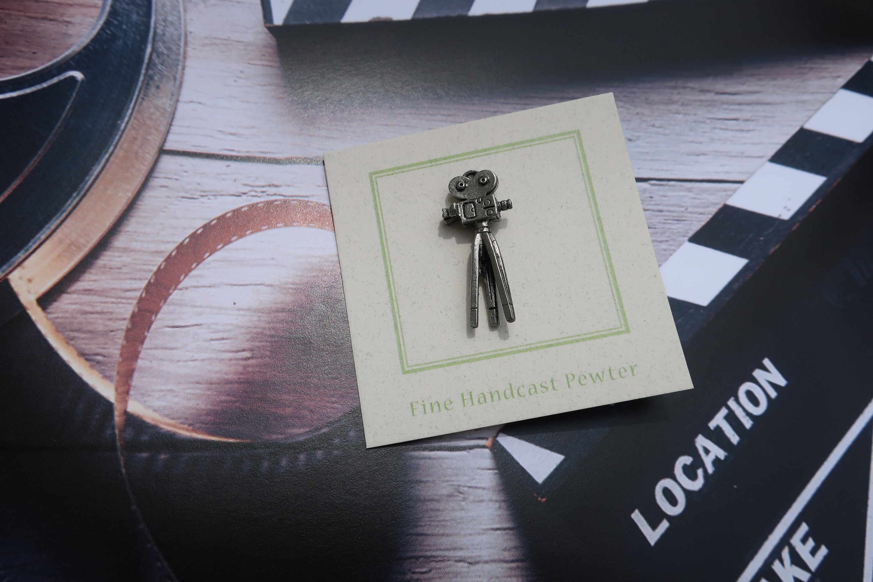 Movie Camera Lapel Pin CC201 Movies Cinema Theatre Film - Etsy