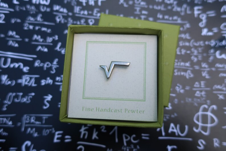 Radical Lapel Pin CC368 Math and Teacher Pins and Gifts - Etsy