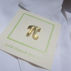 Gold Pi Lapel Pin- CC295G- Math Pins for Mathematicians, Math Teachers ...