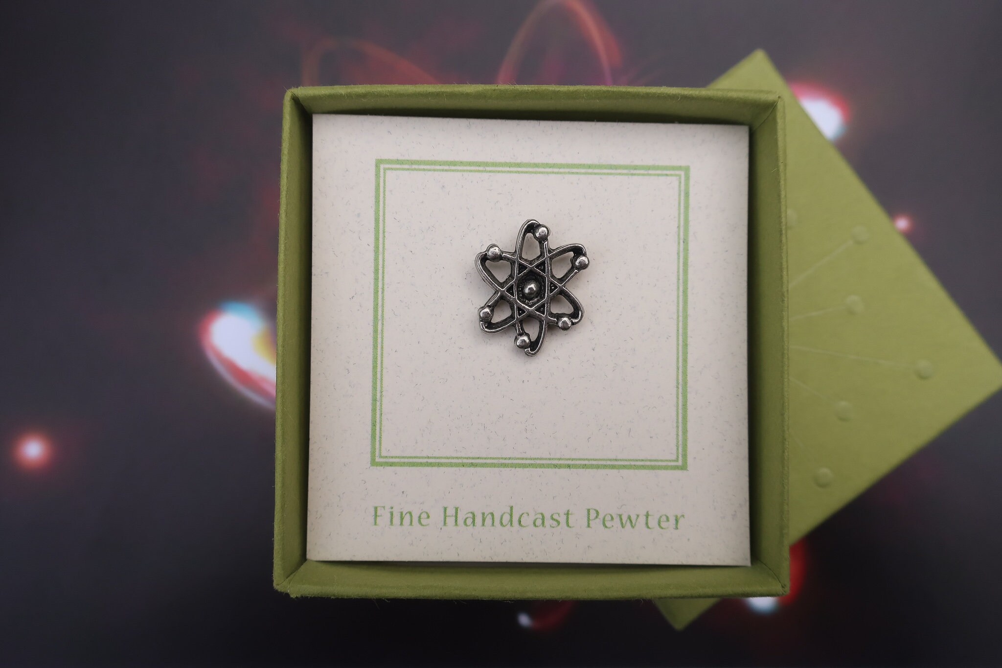 Atom Lapel Pin CC306 Science Pins Atom Science Teacher | Etsy