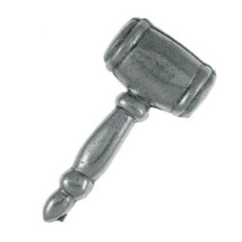 Gavel Lapel Pin CC553 Gavel Mallet Ceremonial Mallet | Etsy