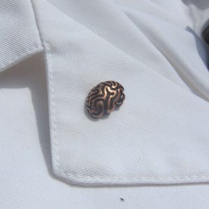 Copper Brain Lapel Pin- CC157C- Neurology and Medical Pins for Doctors ...