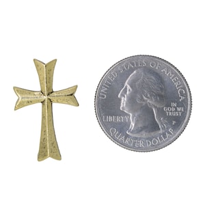 Gold Cross Lapel Pin- CC617G- Religious and Spiritual Pins- Church Pins ...