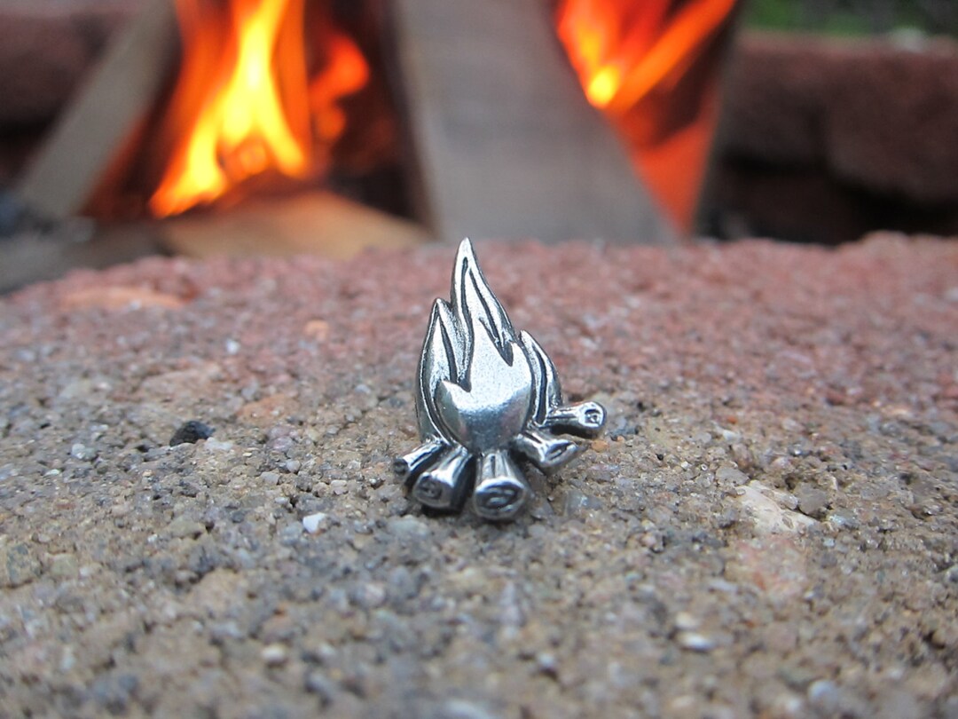 Campfire Lapel Pin- CC520- Fire, Adventure, Scout, and Camping Pins - Etsy