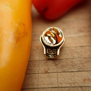 Chef's Hat Gold Dipped Pewter Lapel Pin - CC194G- Culinary and Kitchen ...