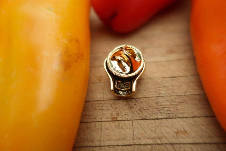 Chef's Hat Gold Dipped Pewter Lapel Pin CC194G Culinary | Etsy