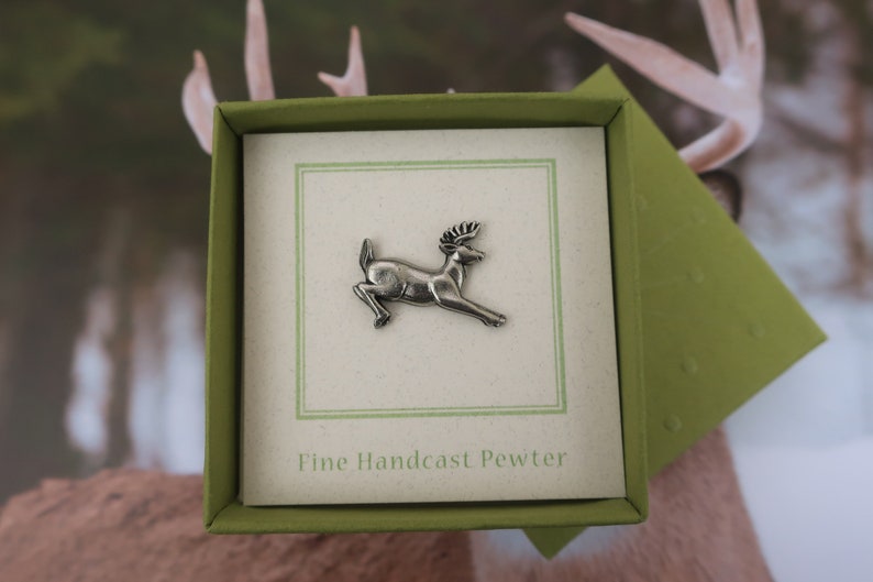 Deer Lapel Pin - CC110- Wildnerness and Woodland Animal Pins- Nature ...
