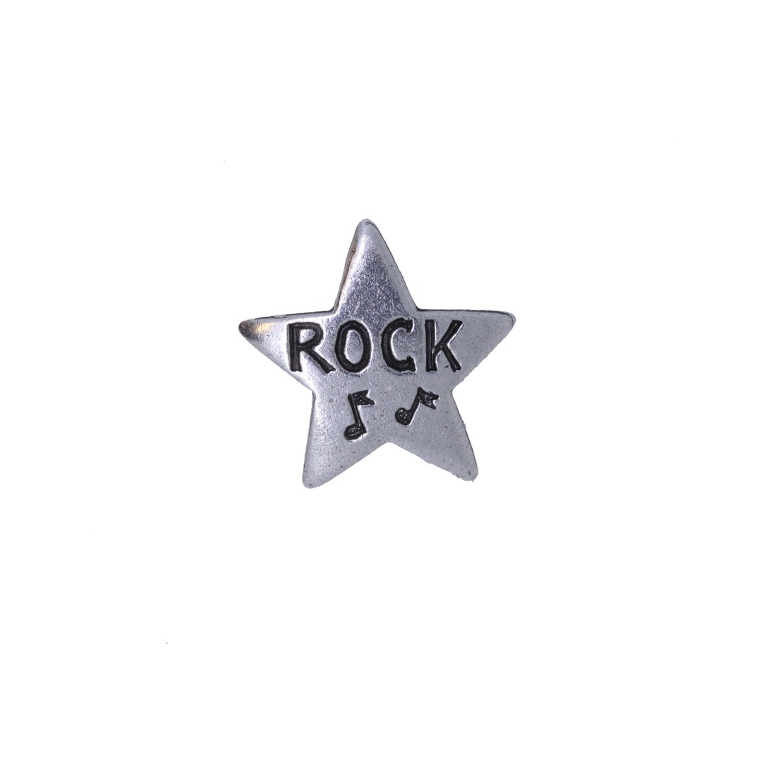 Rockstar Lapel Pin- Cc585-inspirational Lapel Pins- Music- Rock Music ...