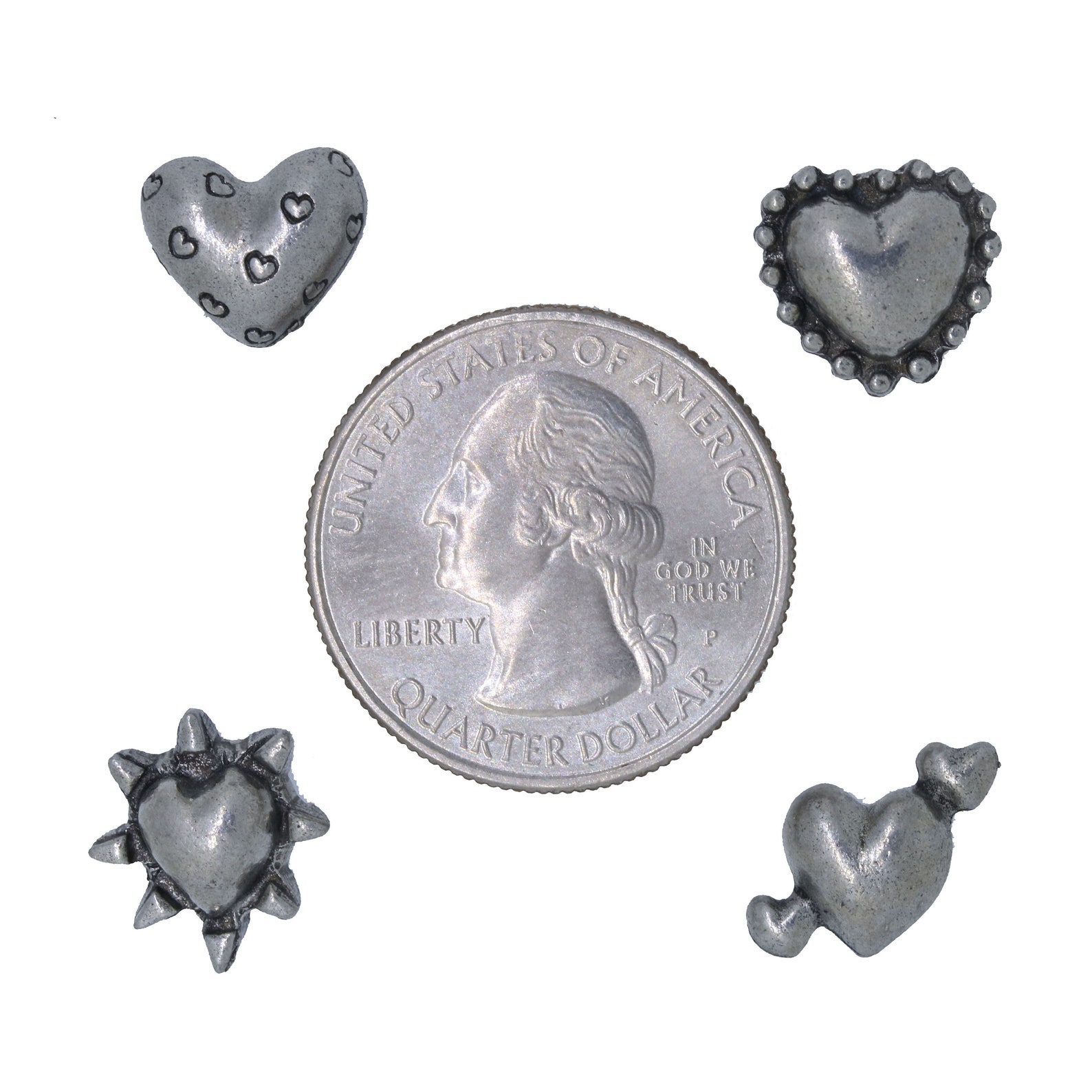 Heart Pushpin Set PN123 Home Office Hearts | Etsy